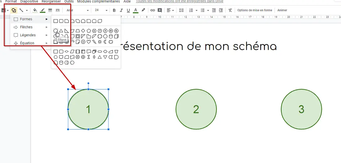 Google Slides : Comment réaliser une animation avec des objets