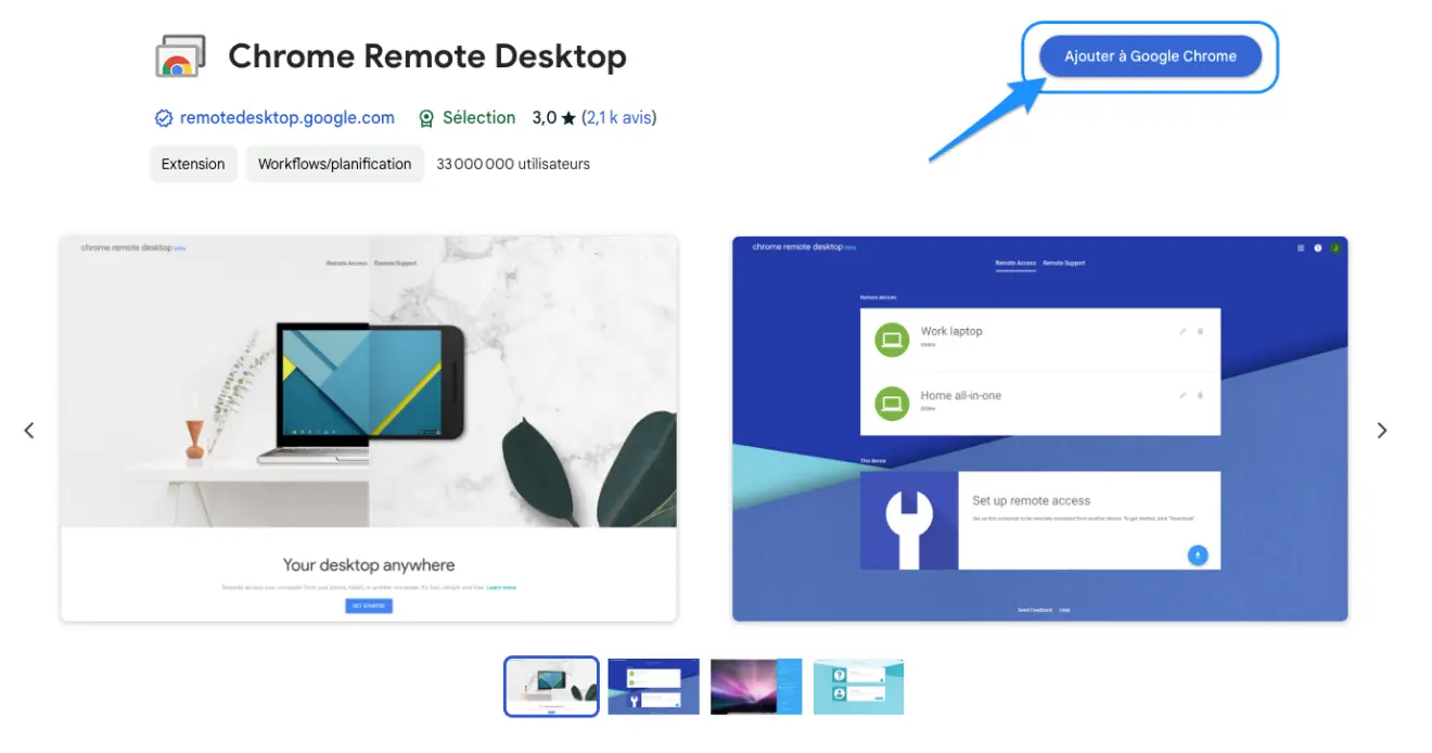 Contrôler son ordinateur à distance avec Chrome Remote Desktop