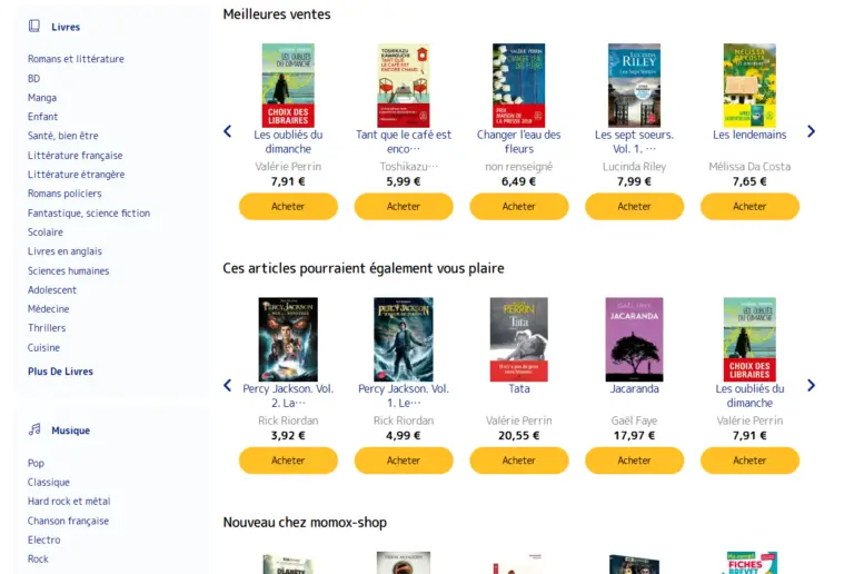 Momox Shop : acheter d'occasion en toute confiance